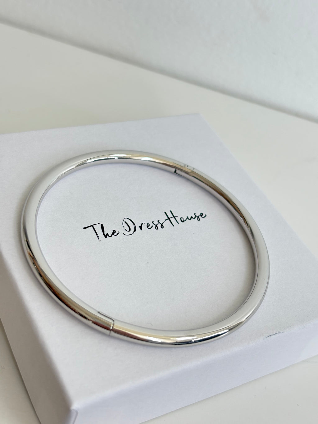Matilda May - Silver Bangle Bracelet – The Dress House