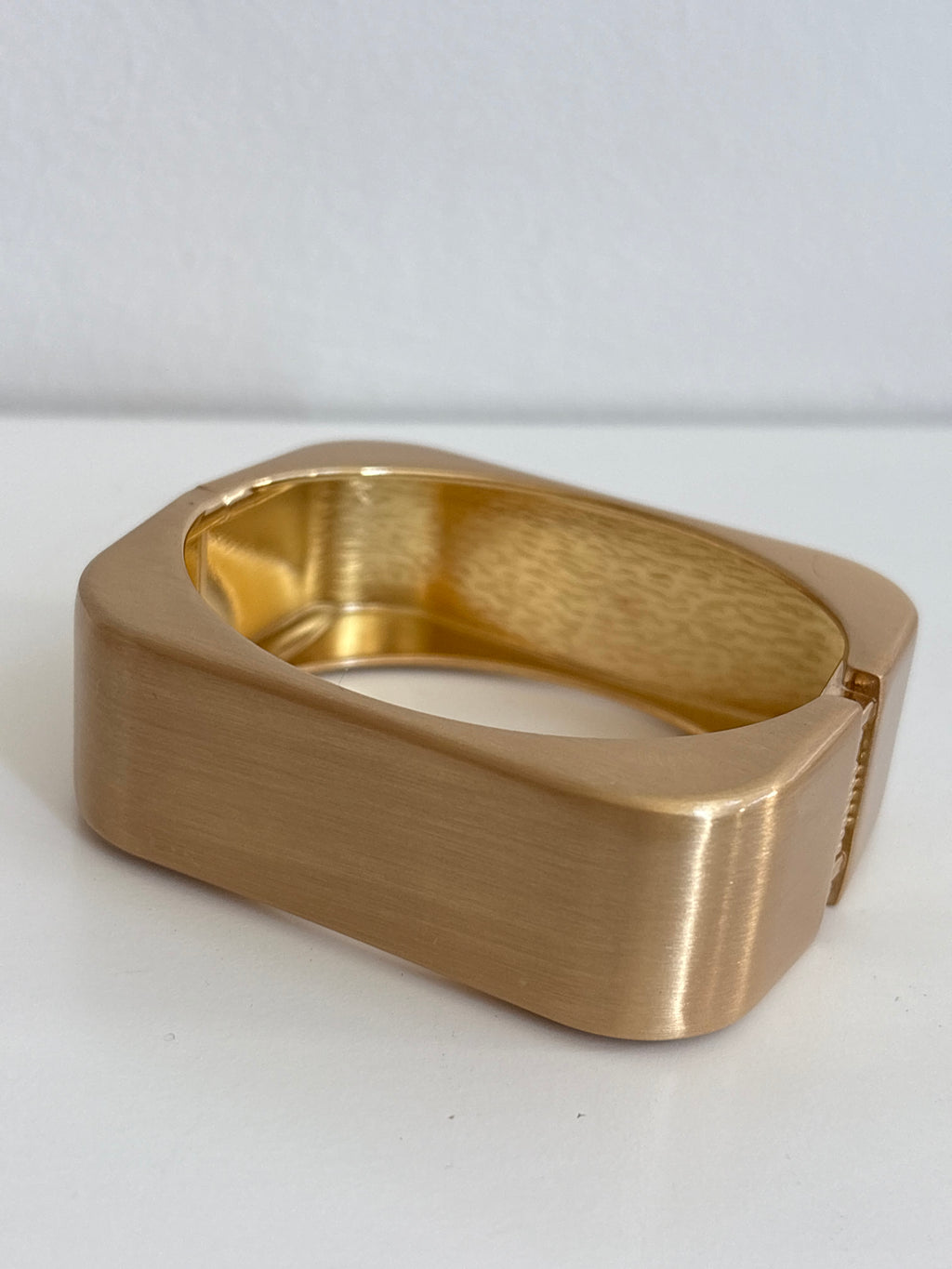 Roxie - Gold Matt Cuff Bangle – The Dress House