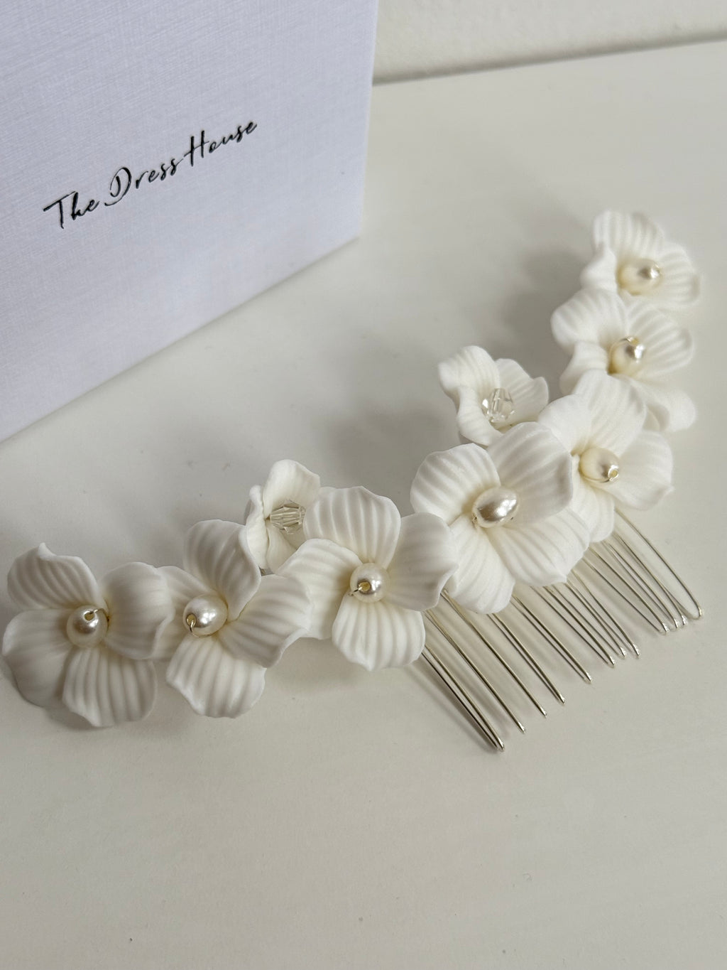 Lisa - Silver Ceramic Hair Comb – The Dress House