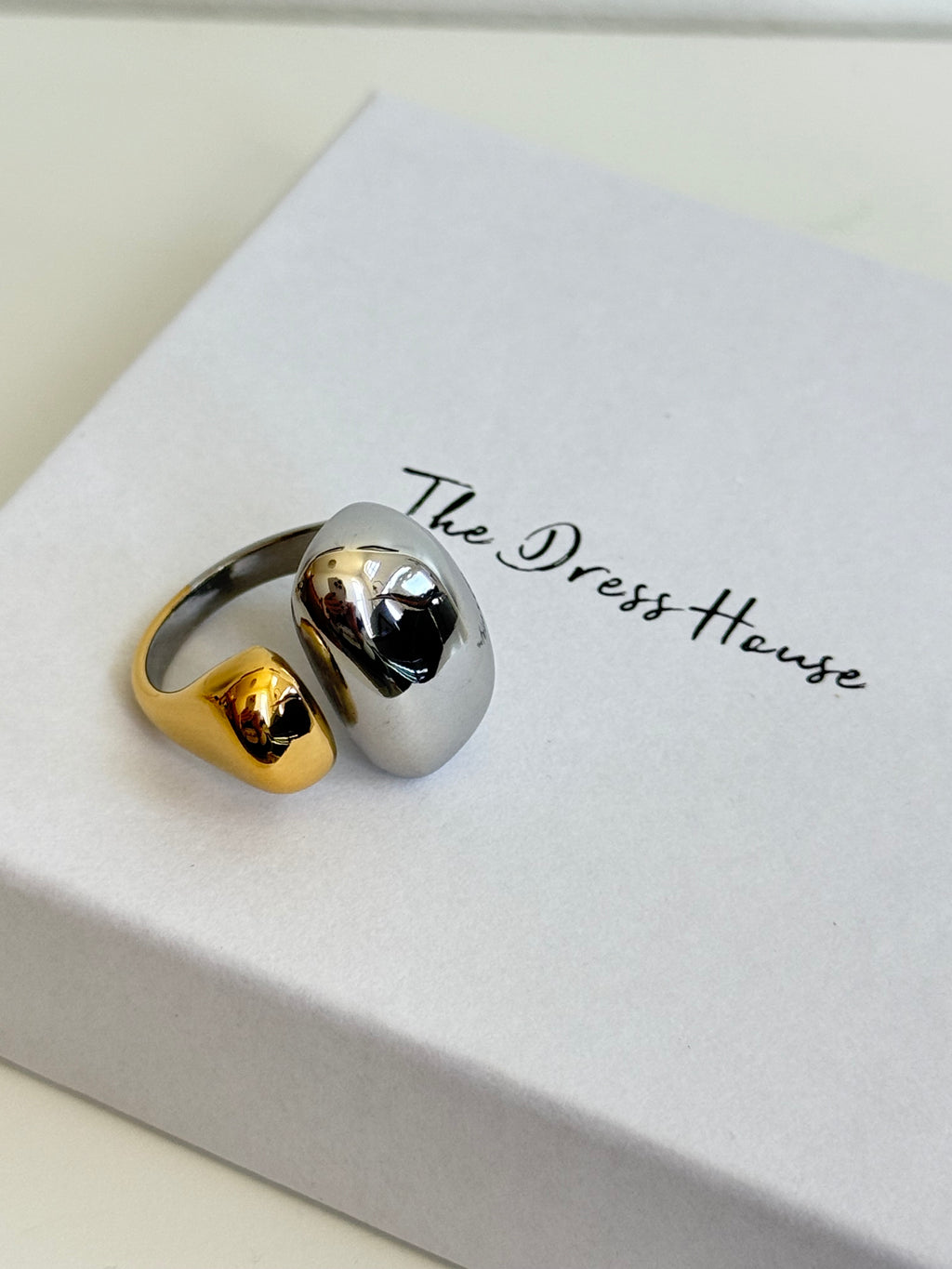 Annie - Gold Silver Ring – The Dress House