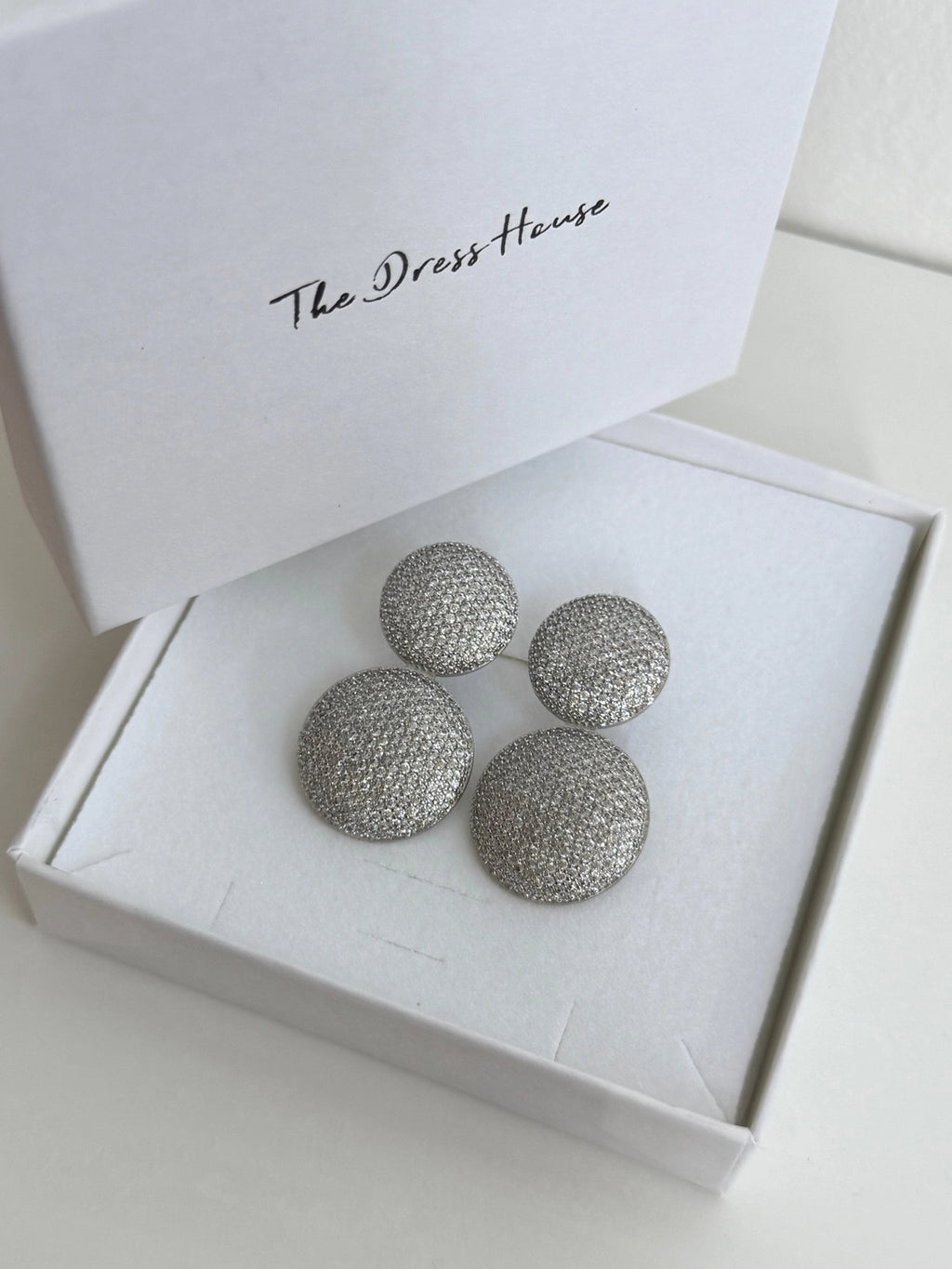 Aoibhe - Silver Sparkle Earring – The Dress House