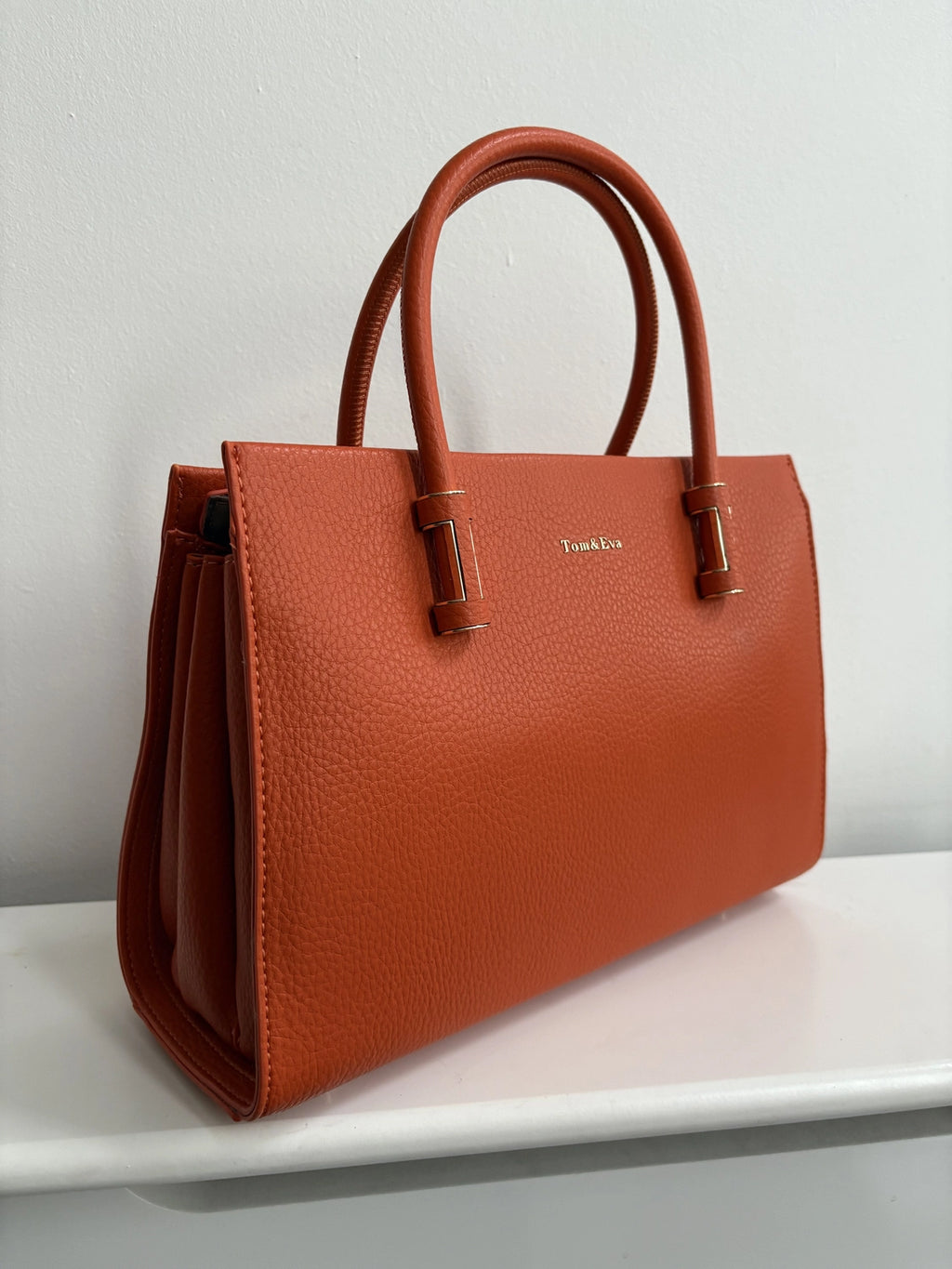 Tom & Eva Phillipa Orange Handbag – The Dress House